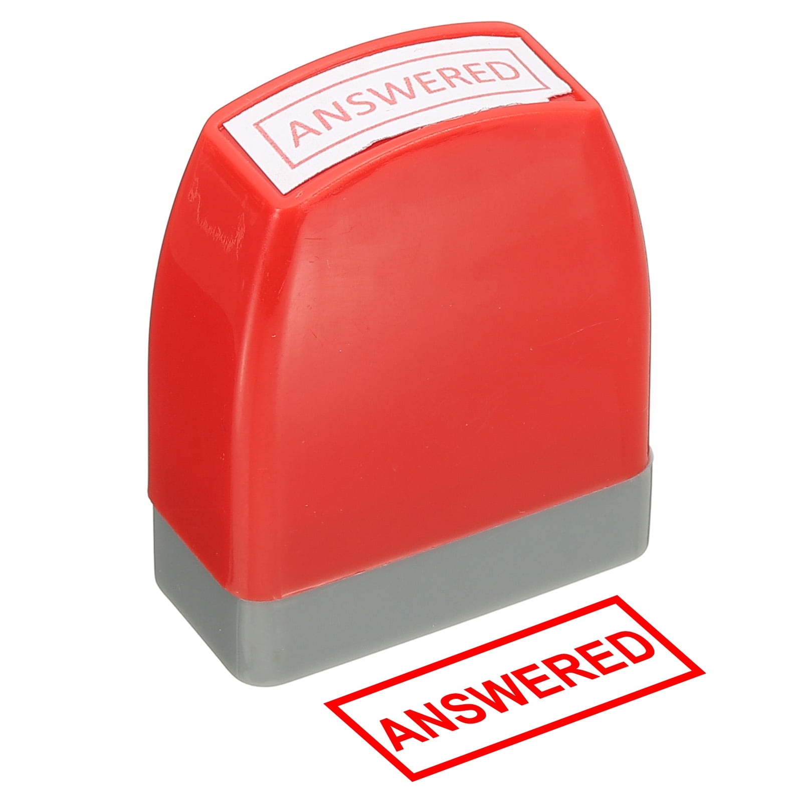 Answered Notice Stamp Self Inking, Red Ink Office Stamps Pre Inked ...