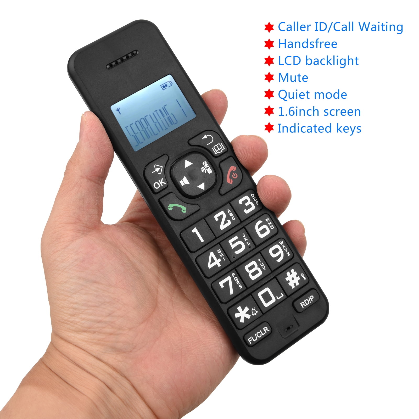 Answering Cordless Phone Caller ID Announcer Expandable Cordless ...
