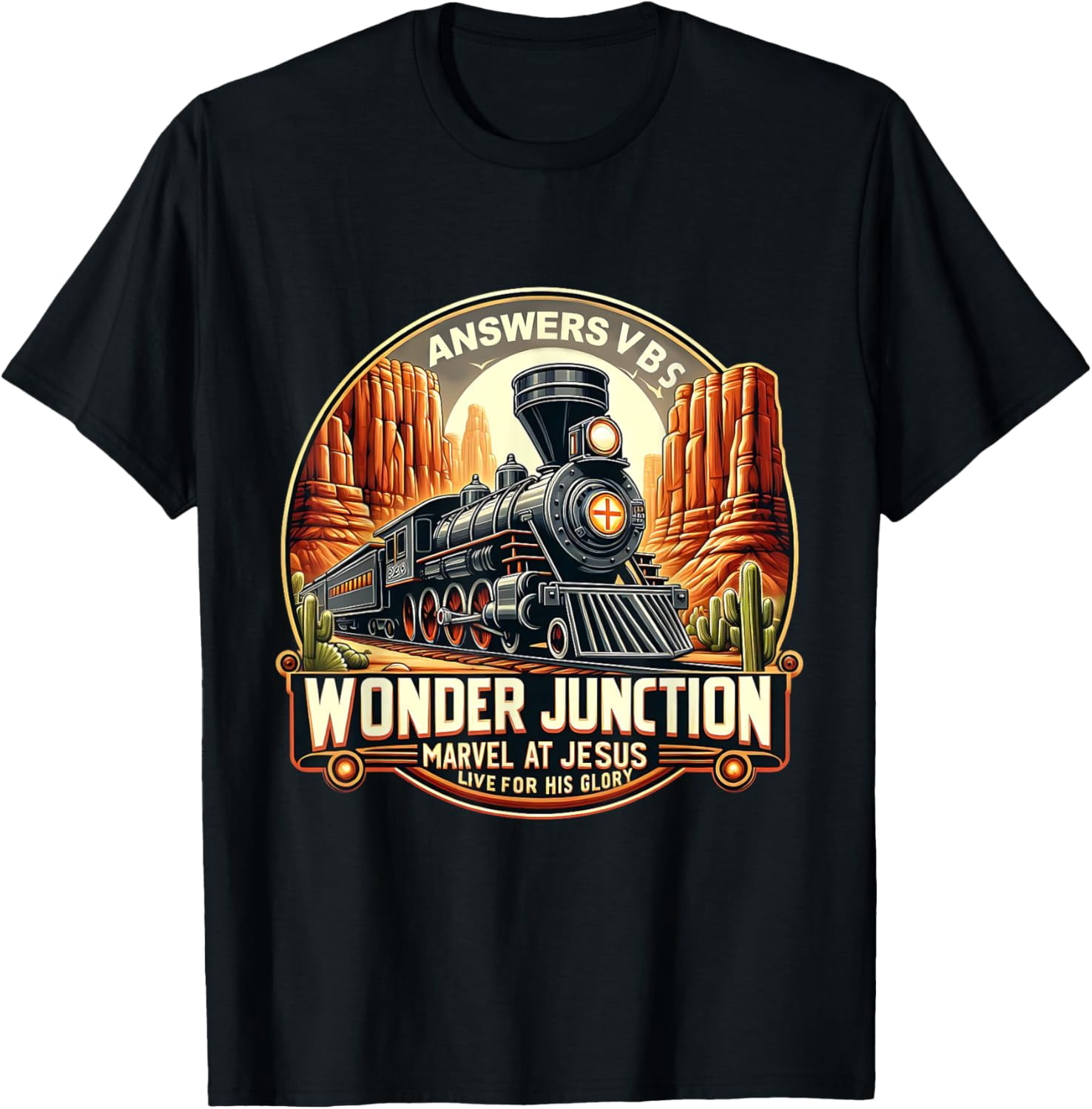 Answers VBS Wonder Junction Christian Train Theme Costume T-Shirt ...