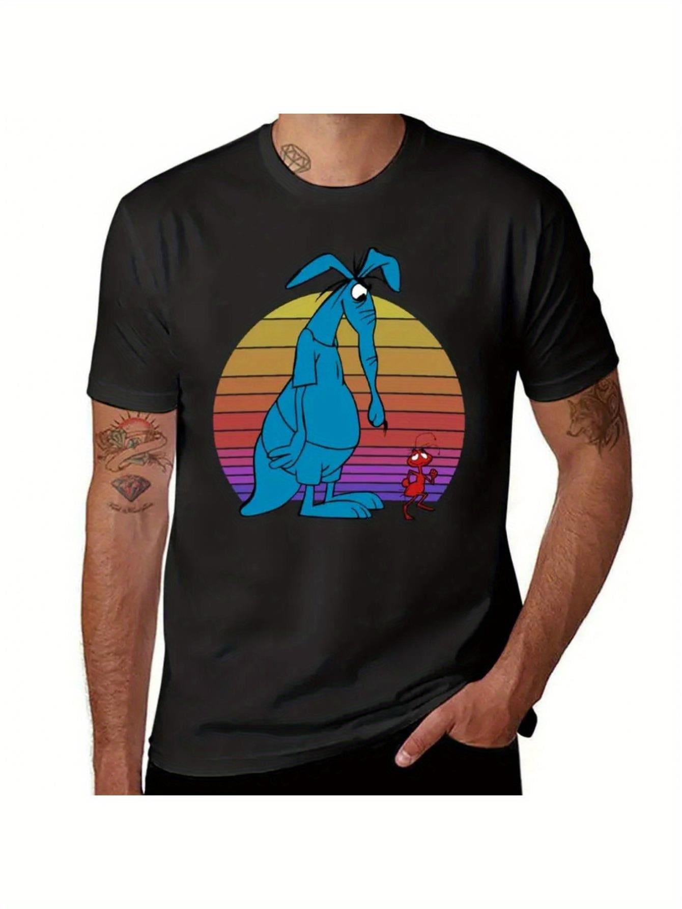 Ant And Aardvark T-Shirt Summer Top Graphics Korean Fashion Heavy ...