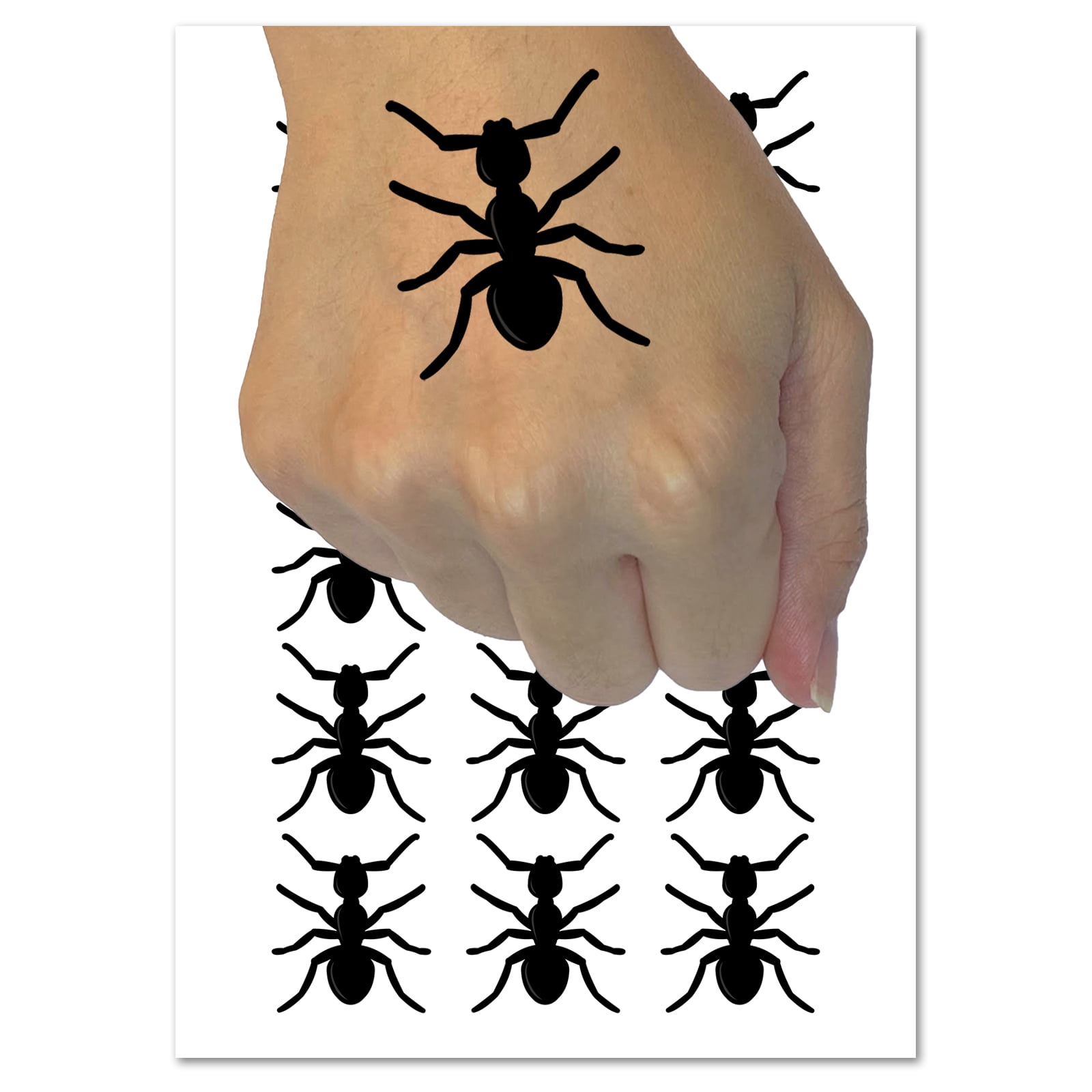Ant Bug Water Resistant Temporary Tattoo Set Fake Body Art Collection ...