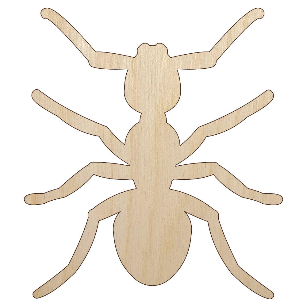 Ant Bug Wood Shape Unfinished Piece Cutout Craft DIY Projects - 4.70 ...