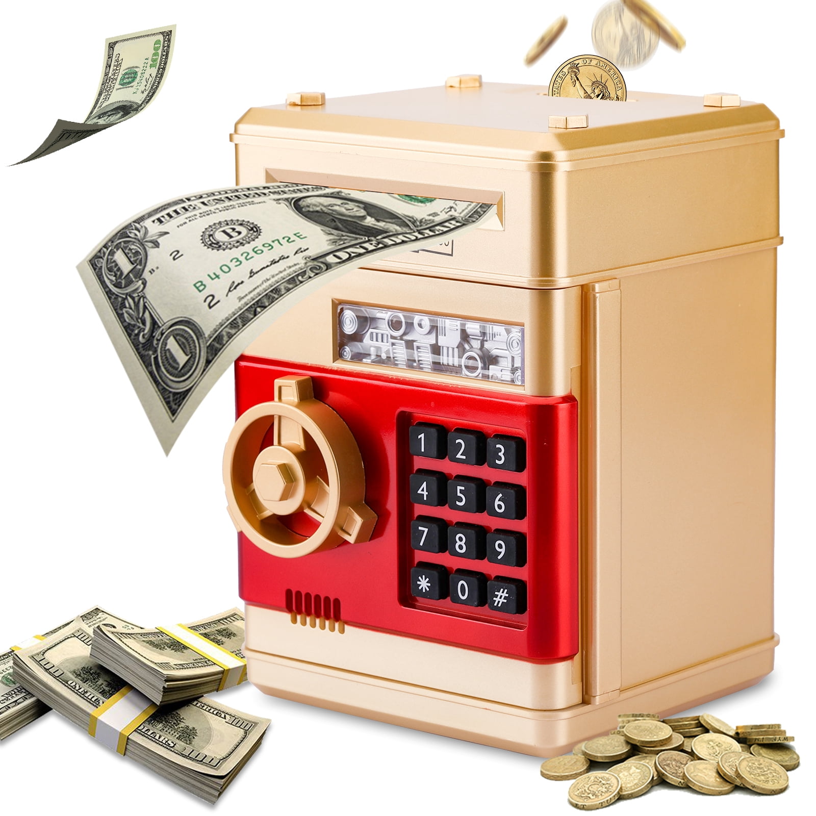 Ant Class ATM Electronic Piggy Bank Mini Safe Box Toy Money Saving Box ...