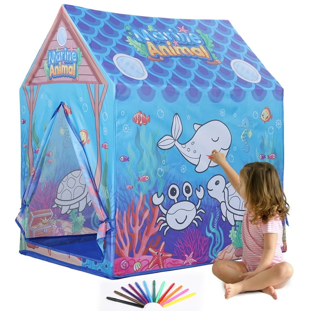 Ant Class Marine Animal Tent, Portable Play Tent for Indoor and Outdoor ...