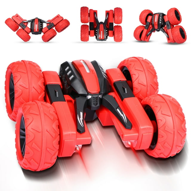 Ant Class RC Stunt Car, Remote Control Cars with Double-Sided Rotation 360° Flips & Light ...