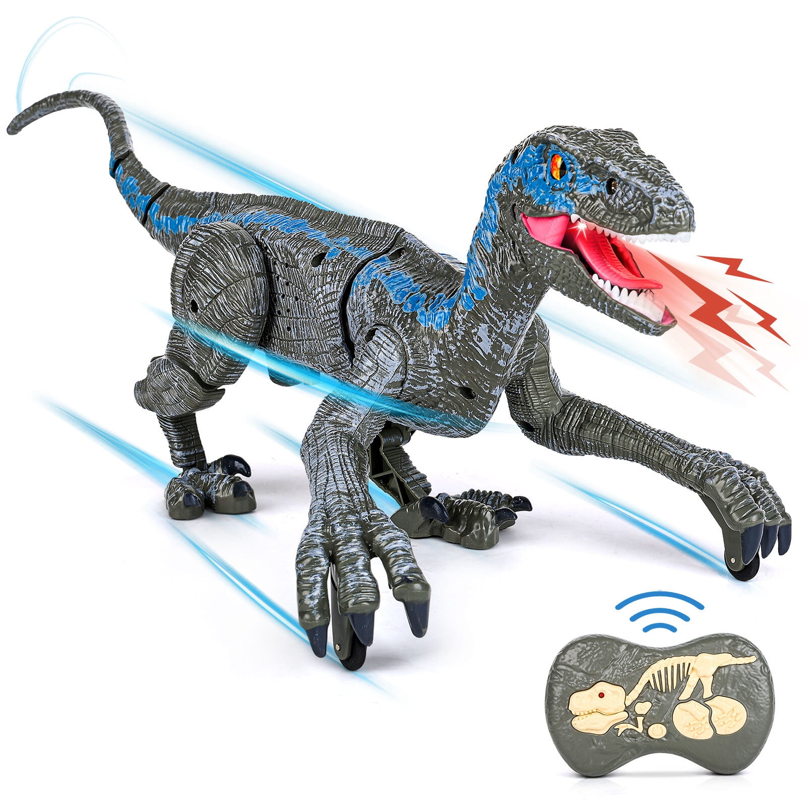 Ant Class Remote Control Dinosaur Toys for Kids, RC Walking Robot Dinosaur with Roaring Sounds ...