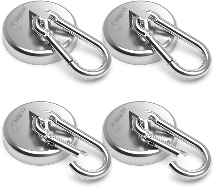 Ant Mag Carabiner Magnetic Hooks 110lbs Heavy Duty Neodymium Magnet ...