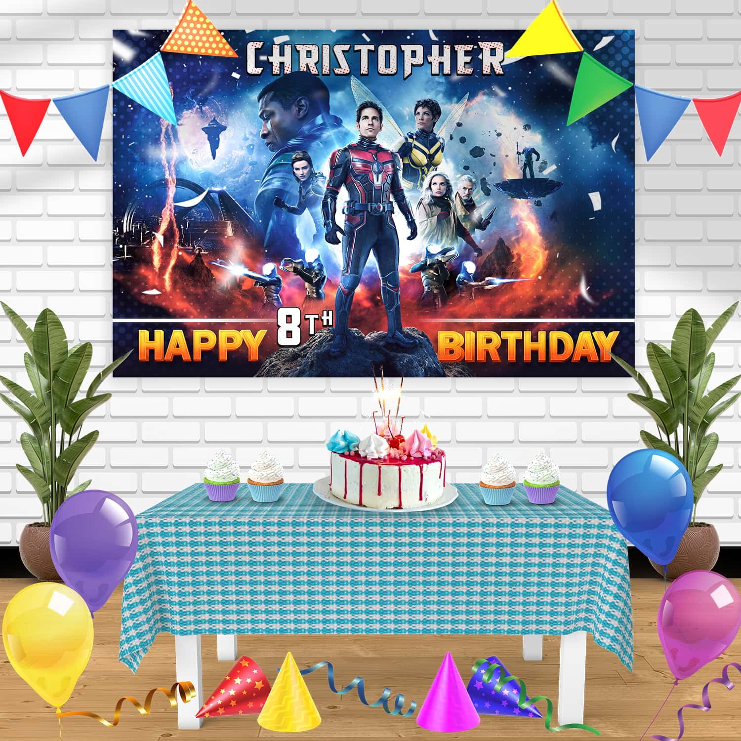 Ant Man And The Wasp Quantumania Birthday Banner Personalized Party ...