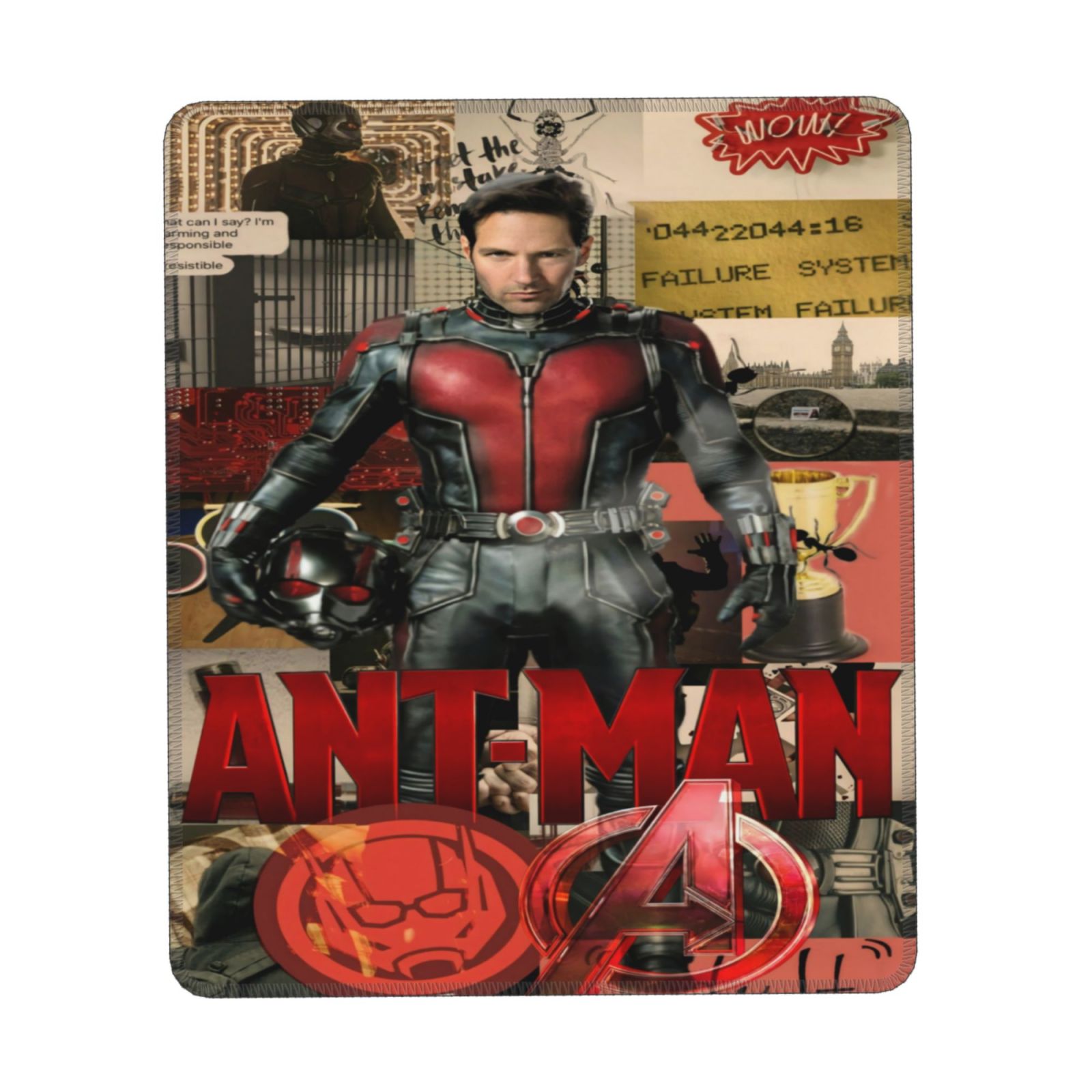Ant-Man Mouse Pad Personalized Gaming Mouse Mat With Stitched Edge Non ...