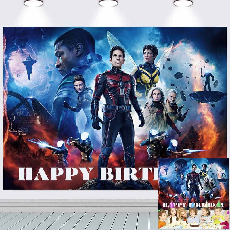 Ant Man and the Wasp Quantumania Backdrop Banner Party Supplies Poster ...