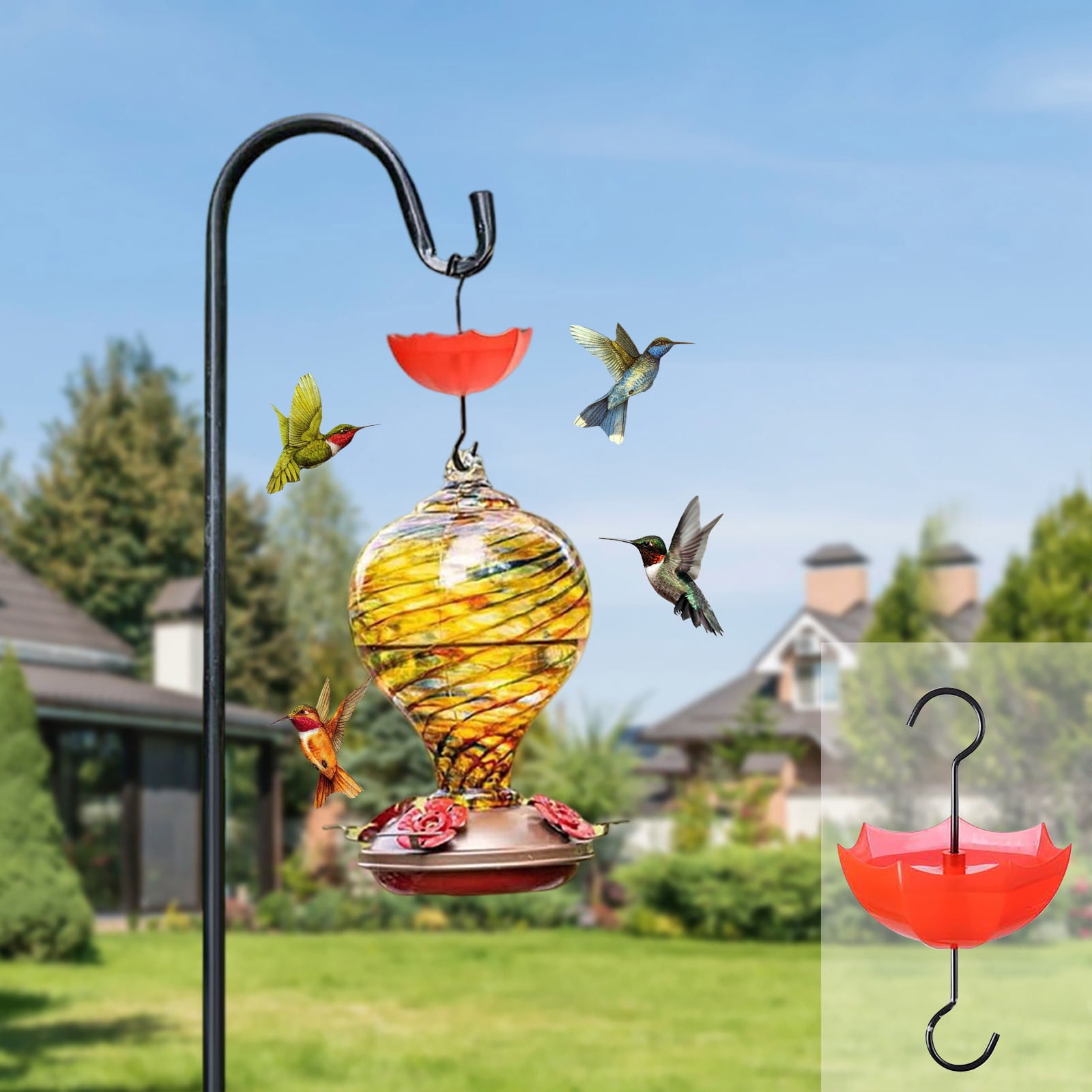 Ant Moat for Hummingbird Feeders, Hummingbird and Oriole Hanging Feeder ...