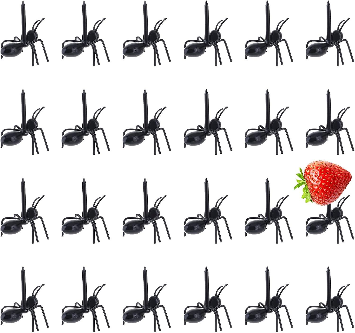 Ant Toothpicks Fruit Dessert Fork, Cute Reusable Ant Food Picks Themed ...