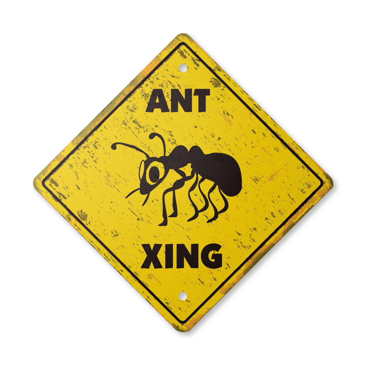 Ant Vintage Crossing Sign Zone Xing | Indoor/Outdoor Plastic | 14" Tall ...