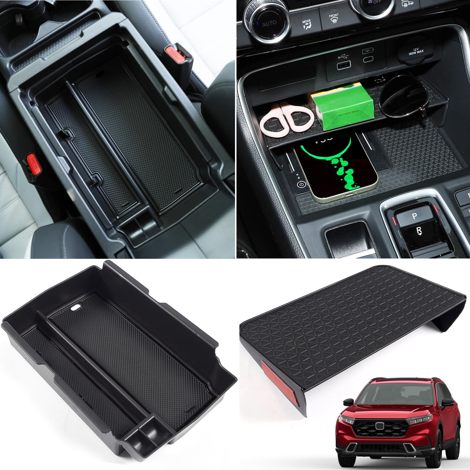 AntBooBoo 2 PCS for Honda CRV 2023 2024 2025 Center Console Organizer ...