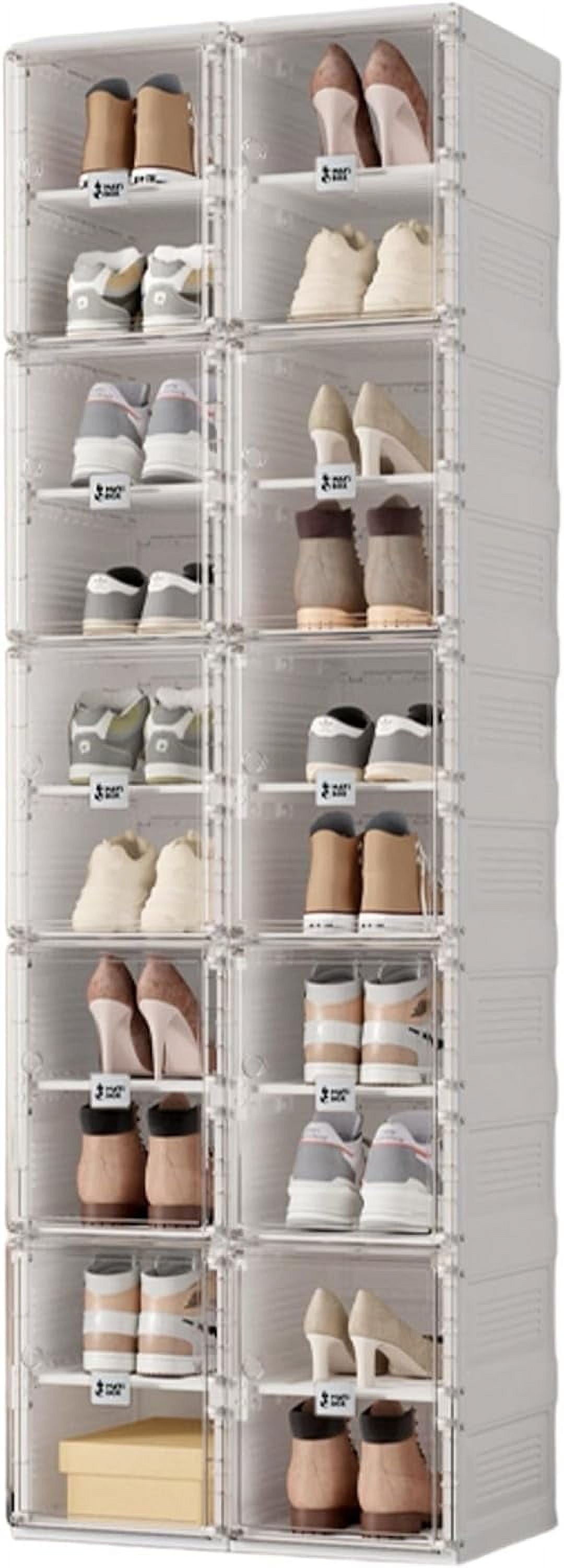 AntBox Portable Shoe Rack Organizer, Stackable Sneaker Organizer ...