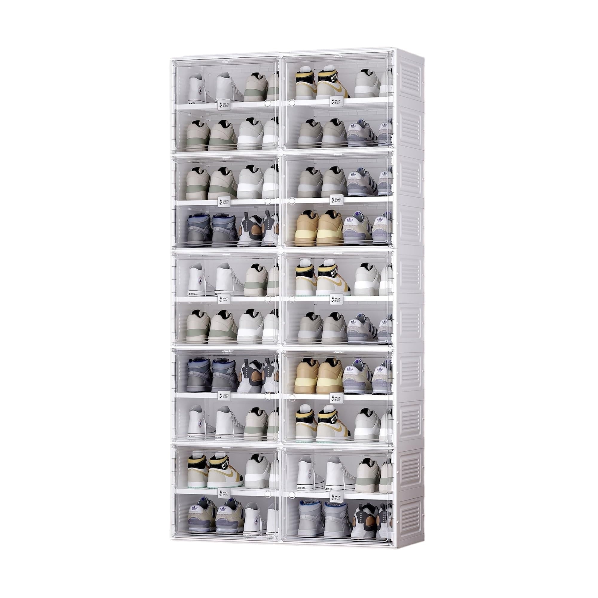 AntBox Portable Shoe Rack Organizer, Stackable Sneaker Organizer ...