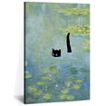 AntExpanse Monet Black Cat Canvas Wall Art, Cute Cat Poster Famous Oil ...
