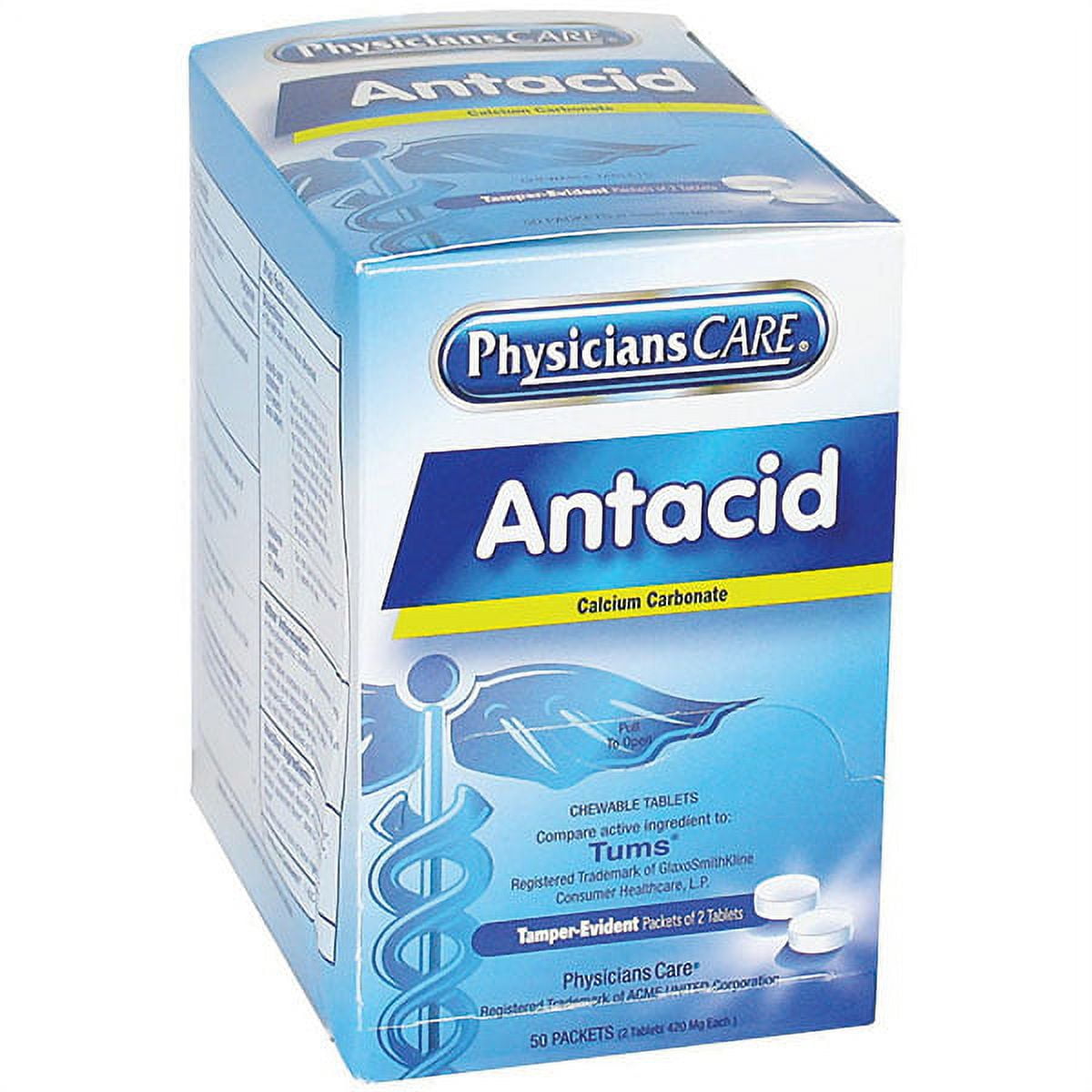 Antacid Tablets, 420 mg, 2 Pkg/50 Each - Walmart.com