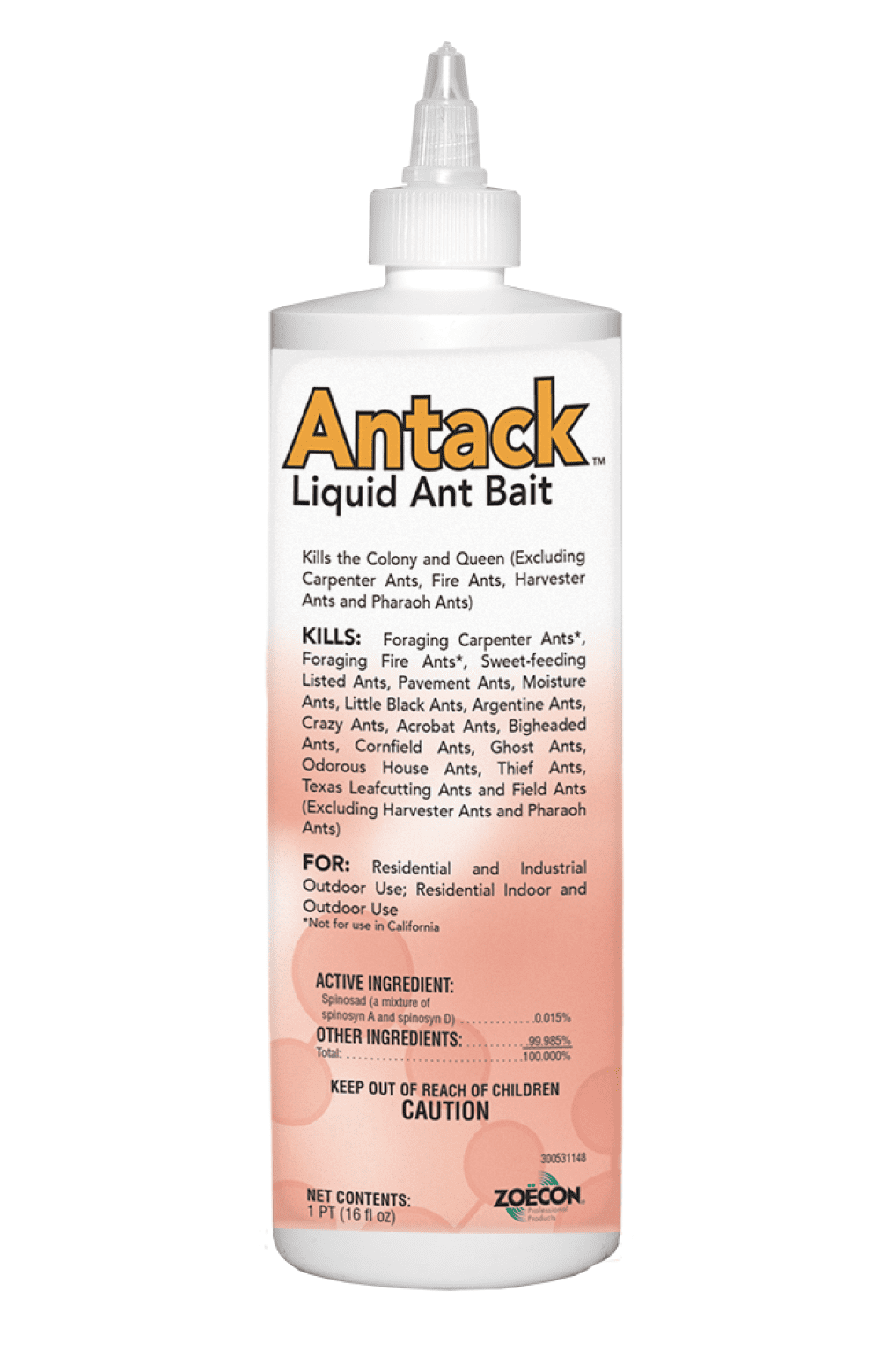 Zoecon Antack Liquid Ant Bait - Spinosad-based, Indoor & Outdoor Use ...