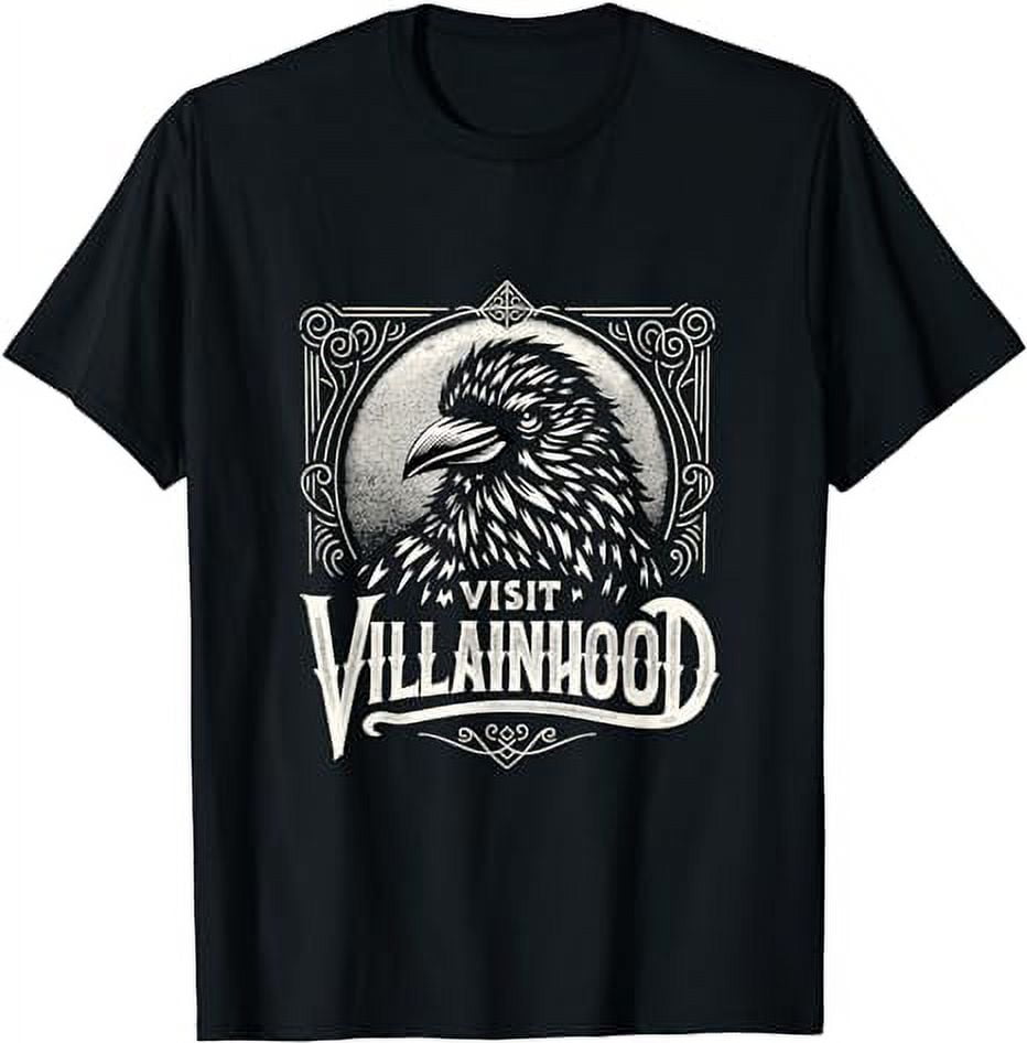 Antagonist Evil Raven Crow Villainhood Villain T-Shirt - Walmart.com