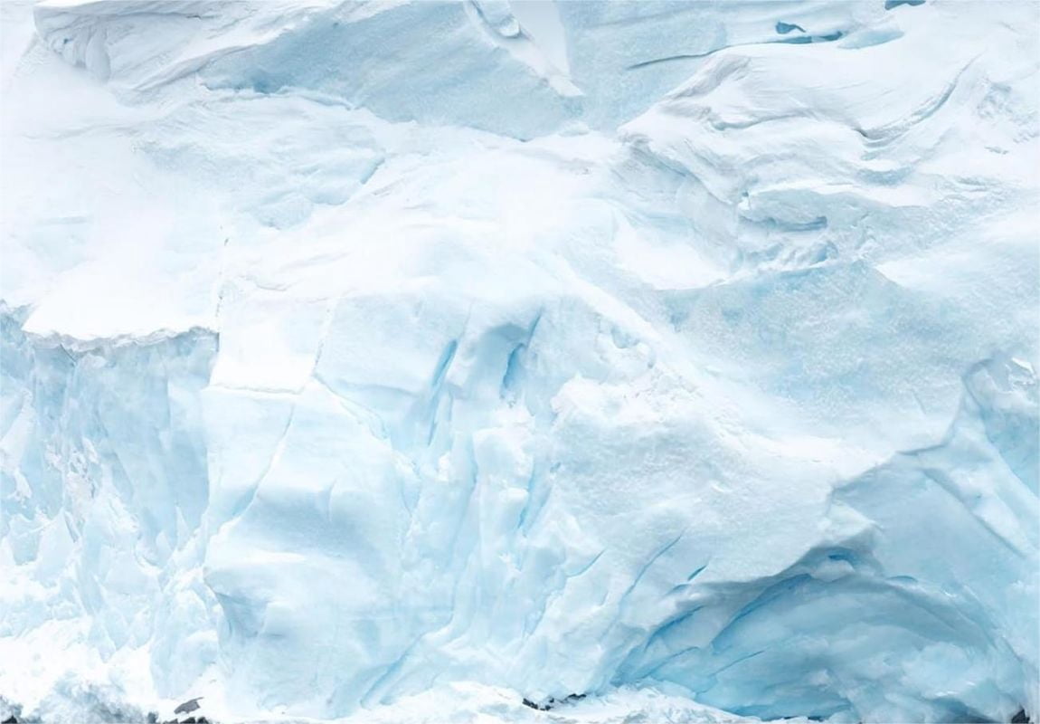 Antarctic Glacier Backdrop White Iceberg Snow Mountain Ocean Scenery Background Theme Party ...