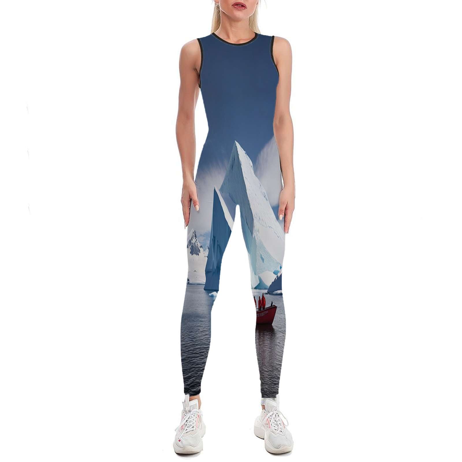 Antarctic Iceberg Adventure Women's One Piece Yoga Jumpsuits Leggings ...