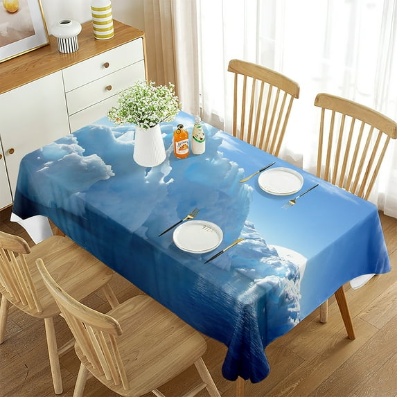 Antarctic Iceberg Tablecloth Rectangular Cold Antarctic Iceberg Snow ...