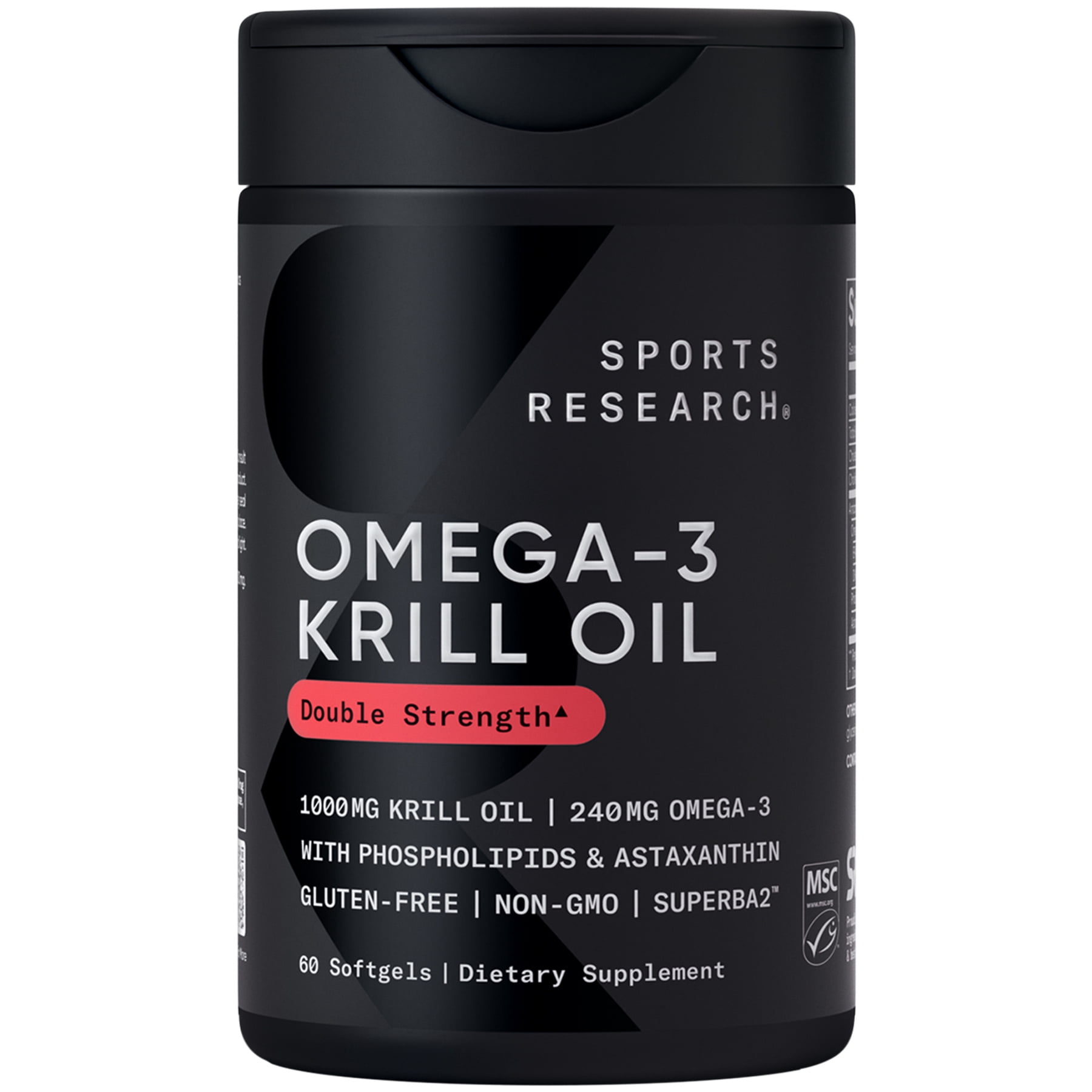 Sports Research Antarctic Krill Oil Omega 3 1000mg Softgels with ...