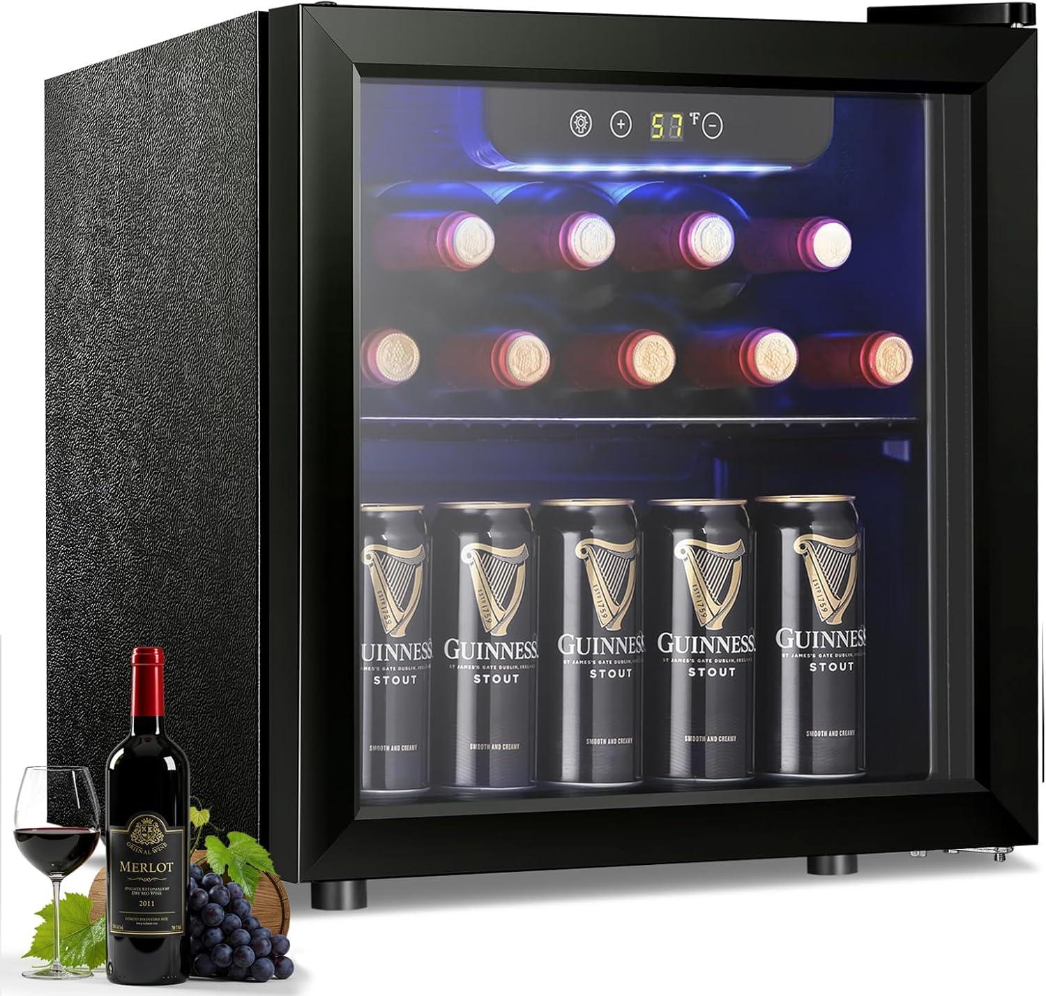 Antarctic Star 12 Bottle/48 Can Wine Cooler/Cabinet, Mini Drink Fridge ...