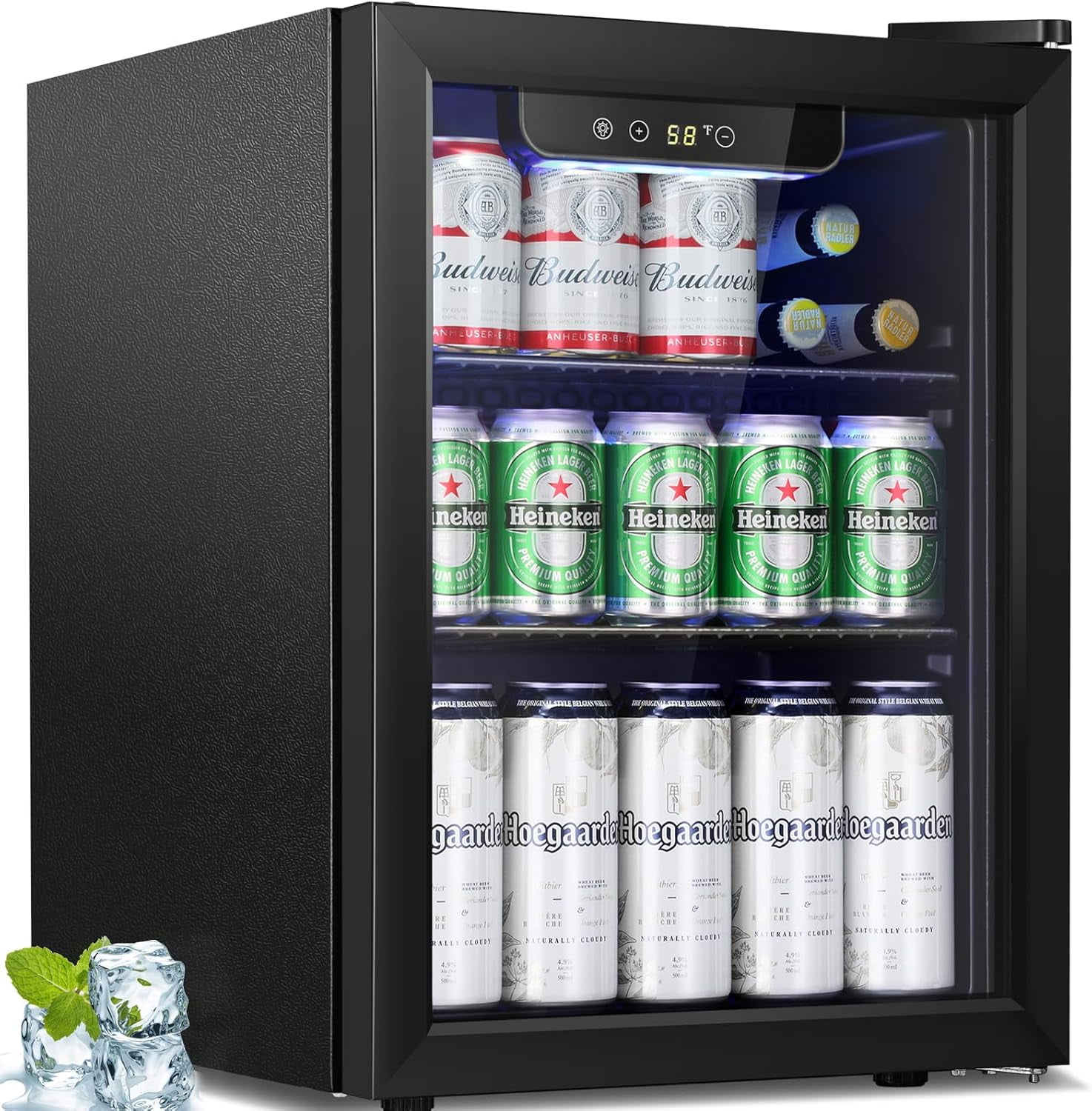 Antarctic Star Beverage Refrigerator Cooler-68 Can 16 Bottle Mini ...