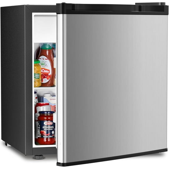 Antarctic Star Compact Refrigerator Mini Fridge with Freezer, Single ...