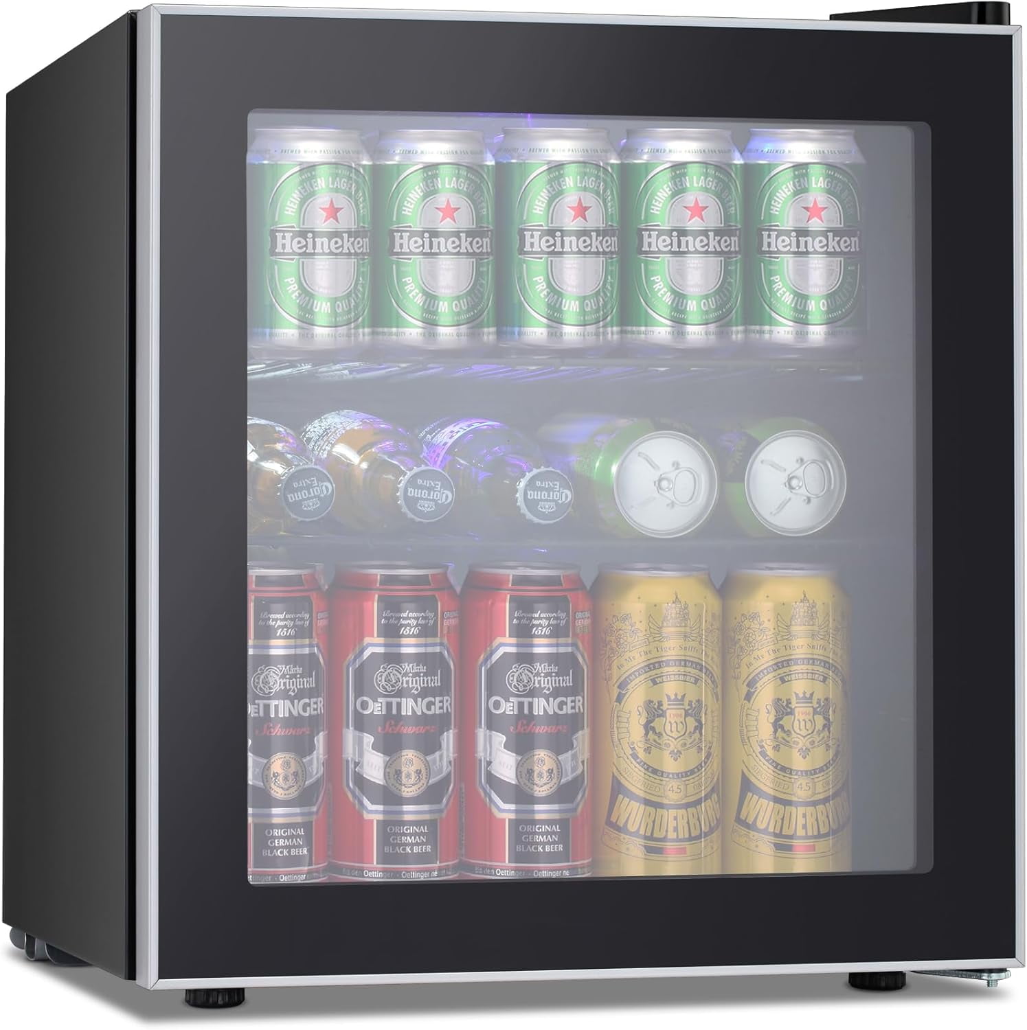 Antarctic Star Mini Fridge Cooler - 70 Can Beverage Refrigerator Glass ...