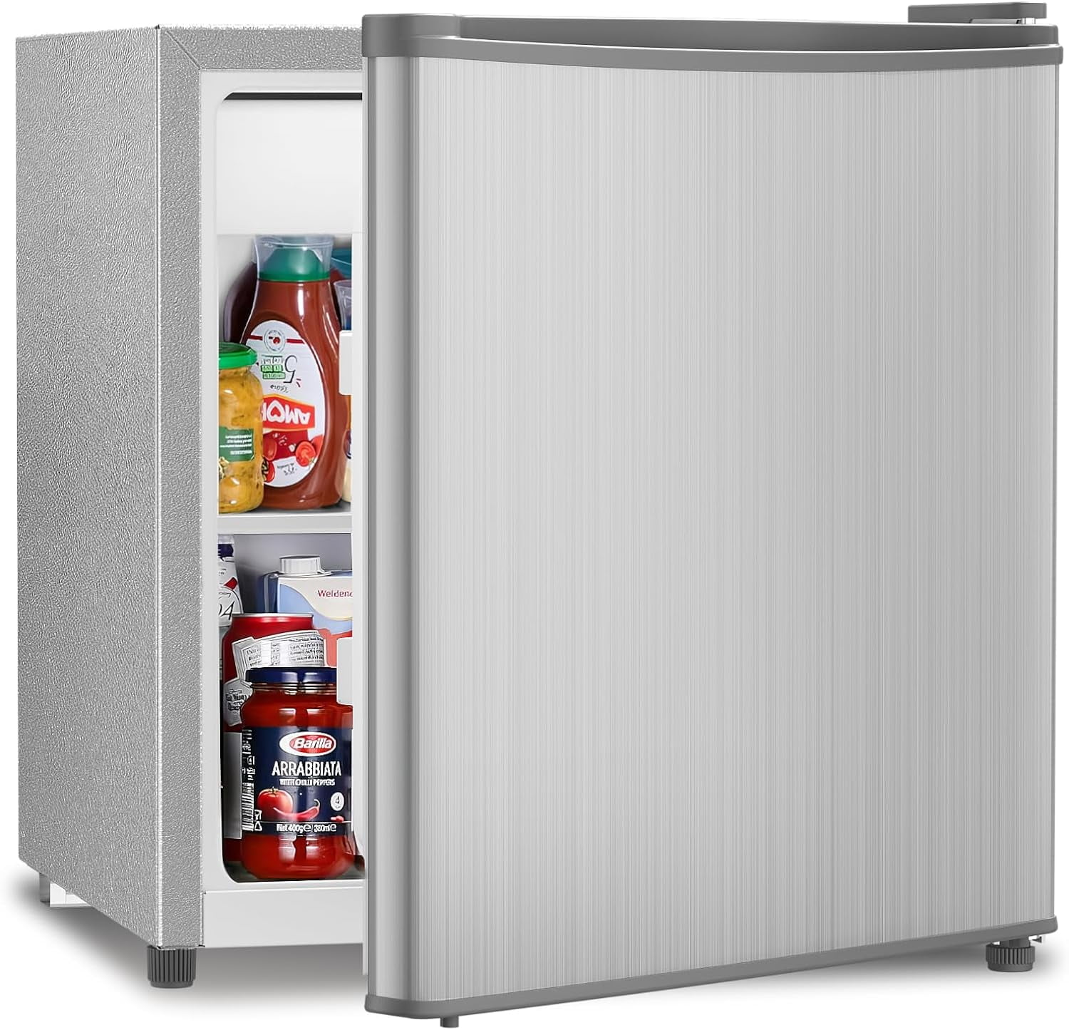 Antarctic Star Mini Fridge with Freezer, 1.4 Cu. Ft Compact ...