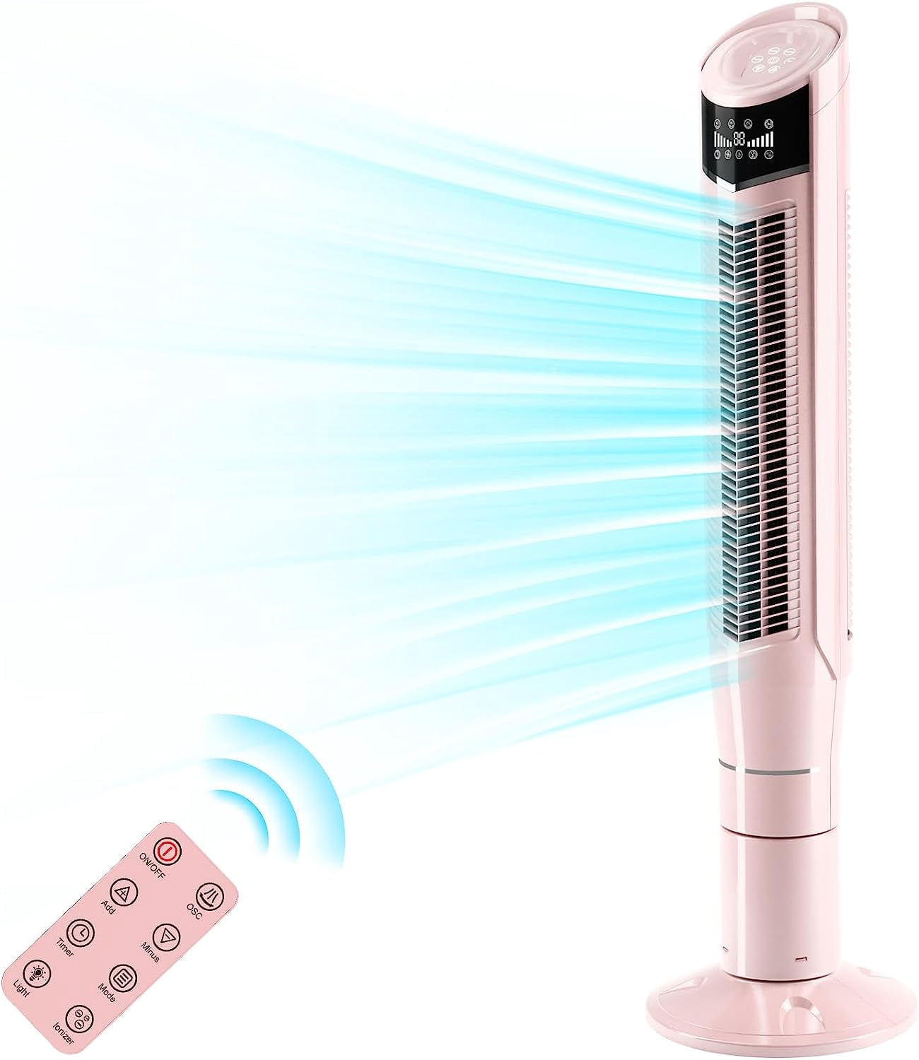 Antarctic Star Tower Fan 360°Oscillating Fan Quiet Cooling 24H Timer ...