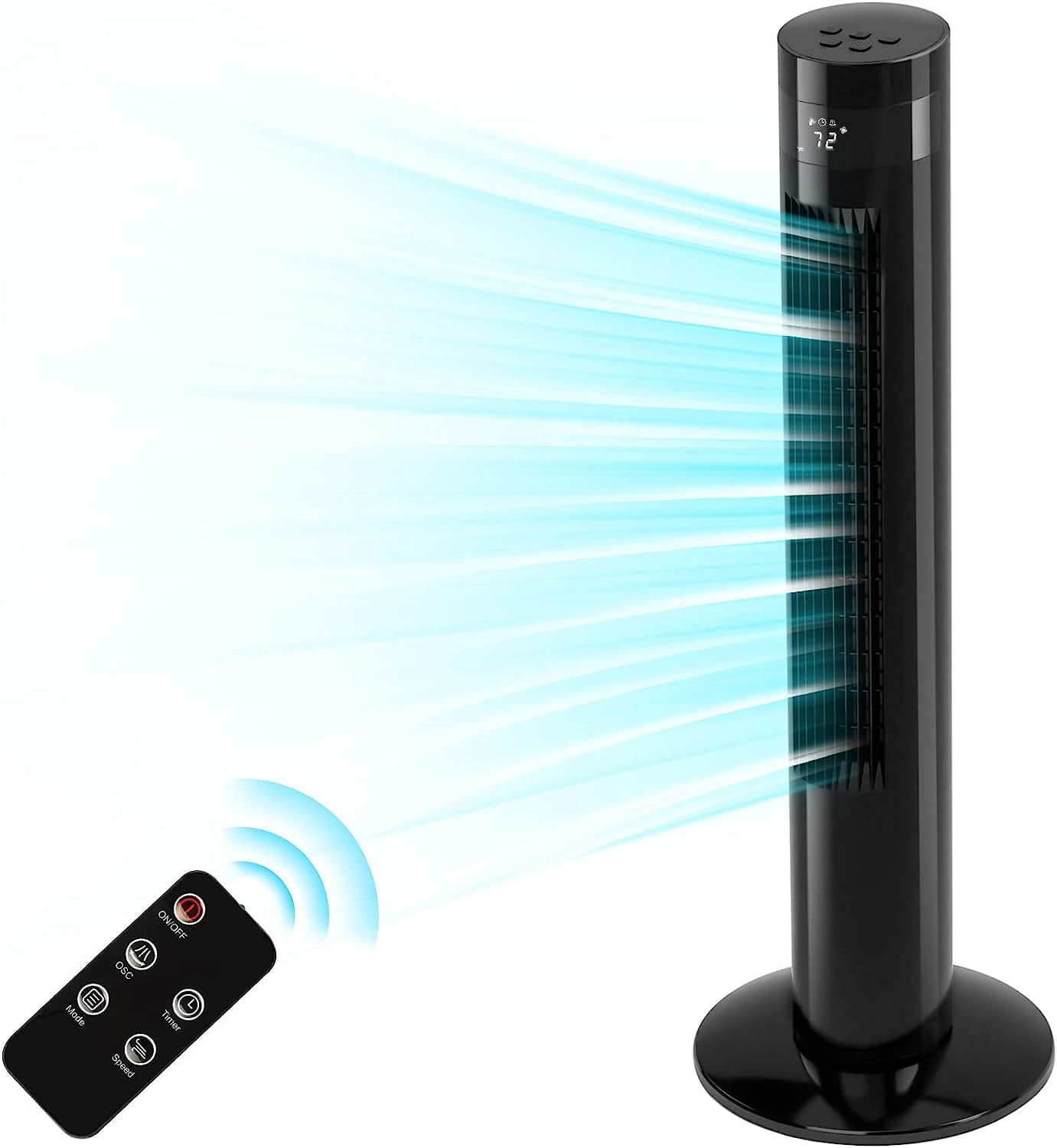 Antarctic Star Tower Fan Portable Electric Oscillating Fan Quiet ...