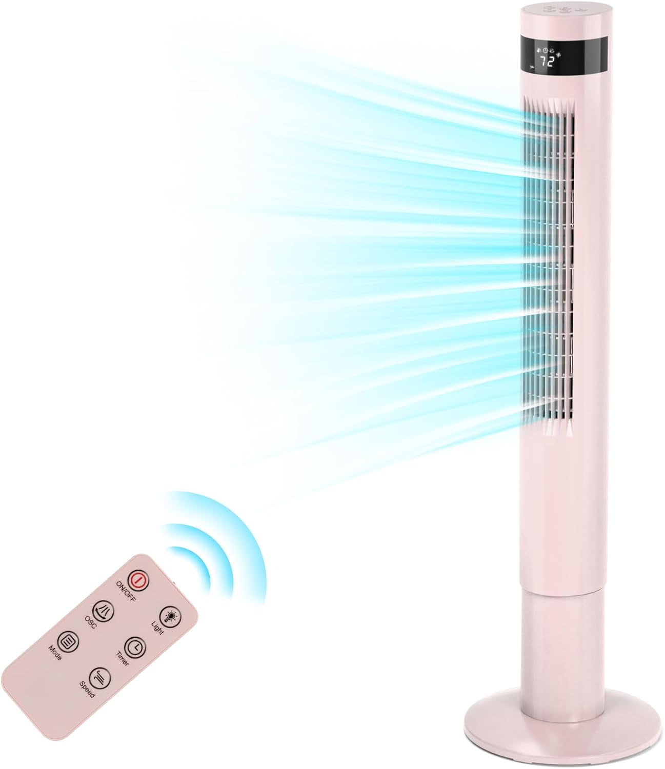 Antarctic Star Tower Fan Portable Floor Fans 85°Oscillating Fan 43 ...