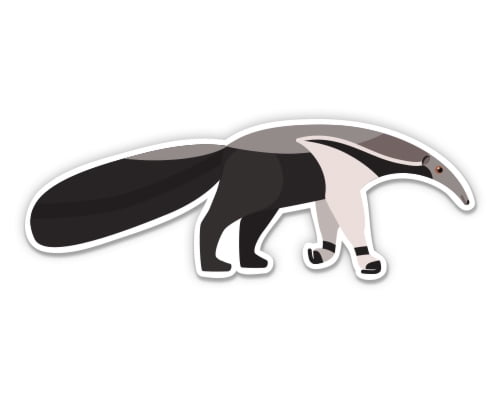 Anteater - 5" Vinyl Sticker - For Car Laptop I-Pad - Waterproof Decal ...