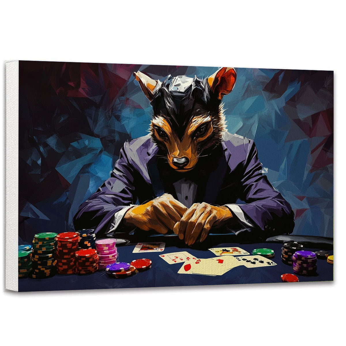 Anteater Playing Poker Poster Wall Art Poster Wall Decor Aesthetic ...