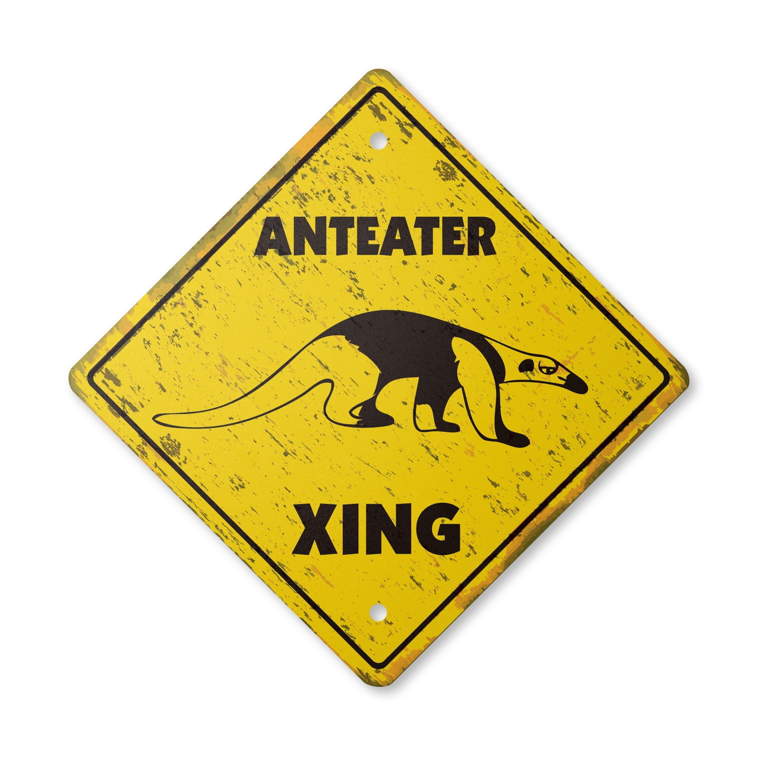 Anteater Vintage Crossing Sign Zone Xing | Indoor/Outdoor Plastic | 12 ...