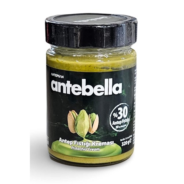 Antebella Pistachio Nut Butter, 30% Pistachio, Spread for Bread, Kunafah, Dubai Chocolate Bars ...