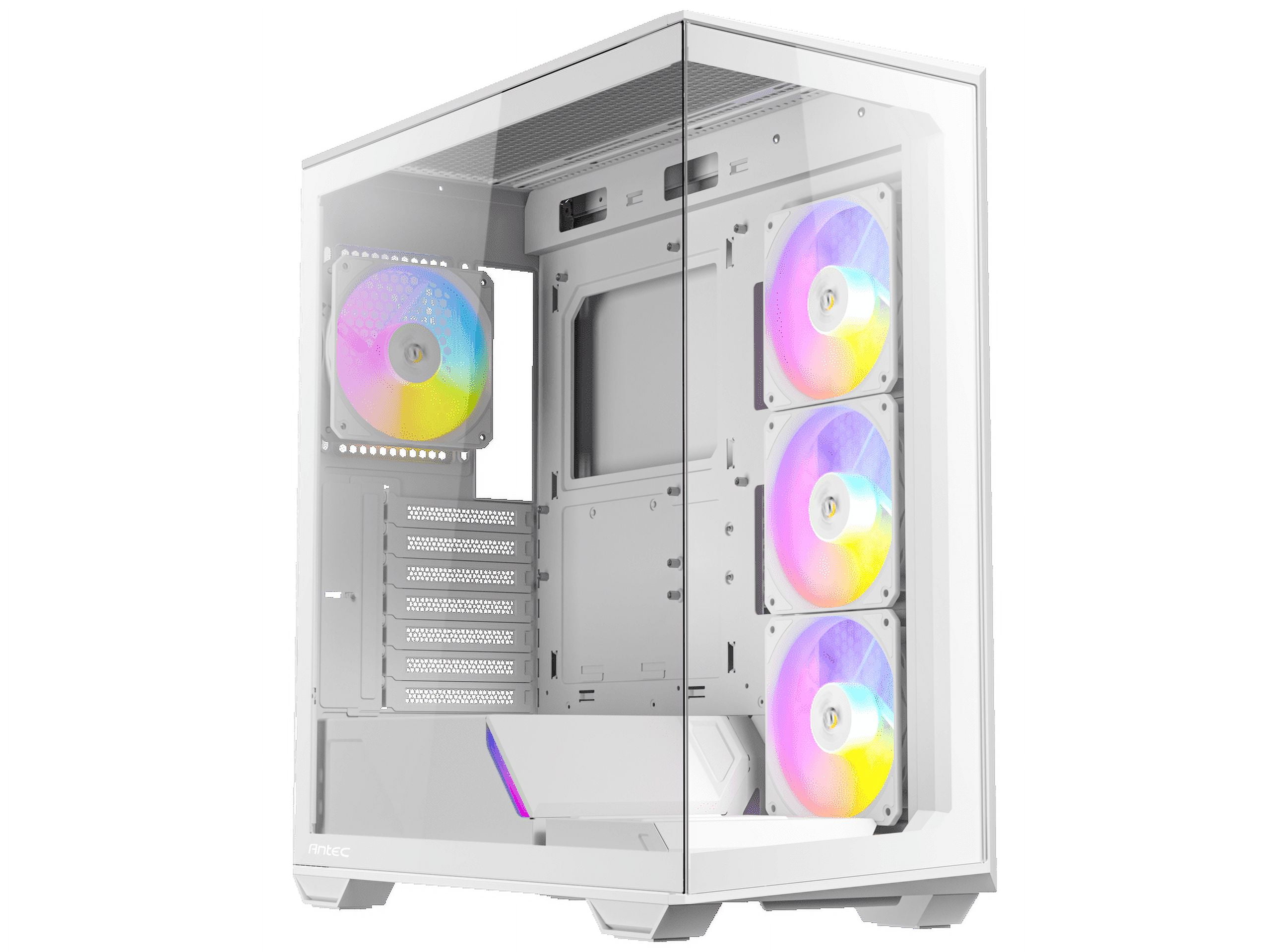 Antec C3 ARGB White, 3 x 120mm & 1 x 120mm ARGB PWM Fans Included, Up ...