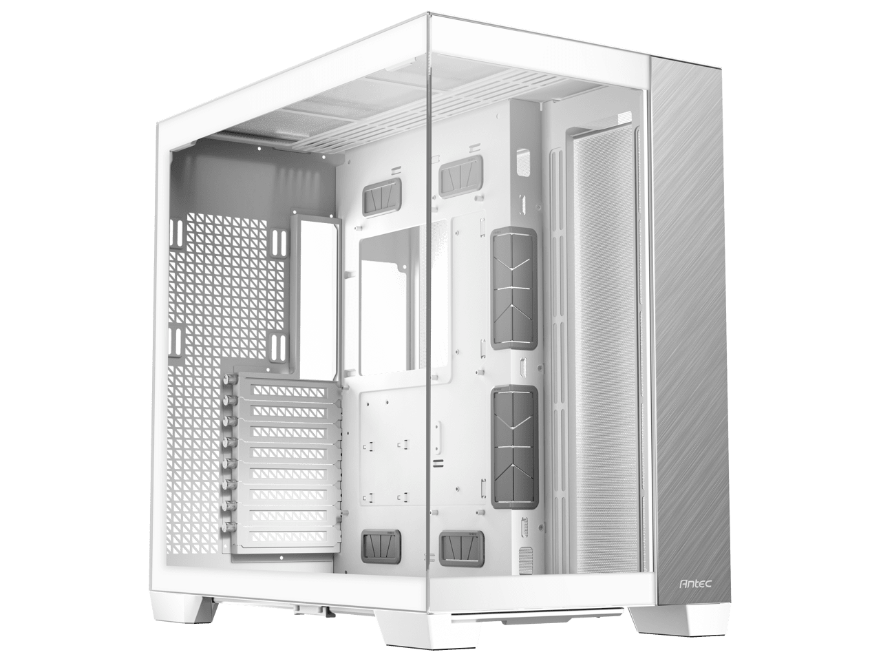 Antec C8 Aluminum White, Fans not Included, Aluminum Front Panel, Dual ...