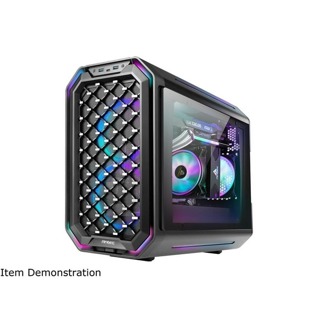 Antec Dark Cube, Dual Front Panels Included, Slide-Open Case Structure ...