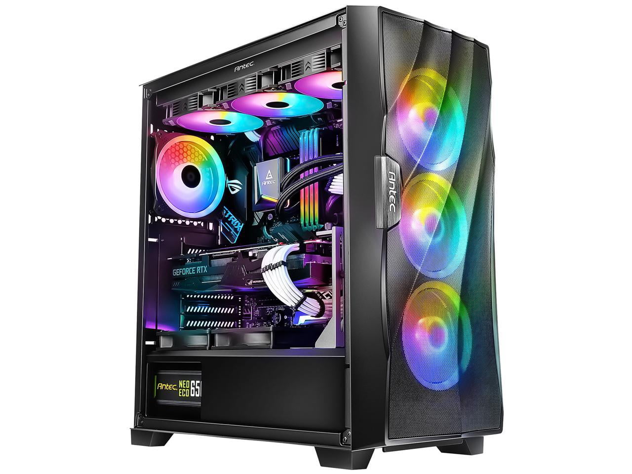 Antec Dark League DF700 FLUX, Mid Tower ATX Gaming Case, 5 x 120mm RGB ...