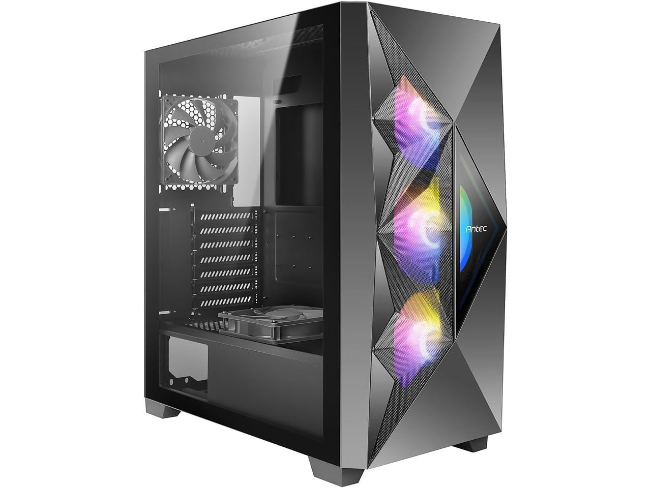 Antec DF800 FLUX Mid-Tower ATX Gaming Case with ARGB & PWM Controller ...