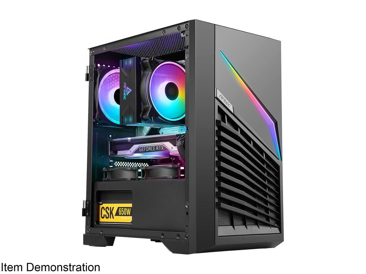 Antec 256906 Cs Dp31 Dark Phantom Series Mini Tower M-atx Gaming Argb ...