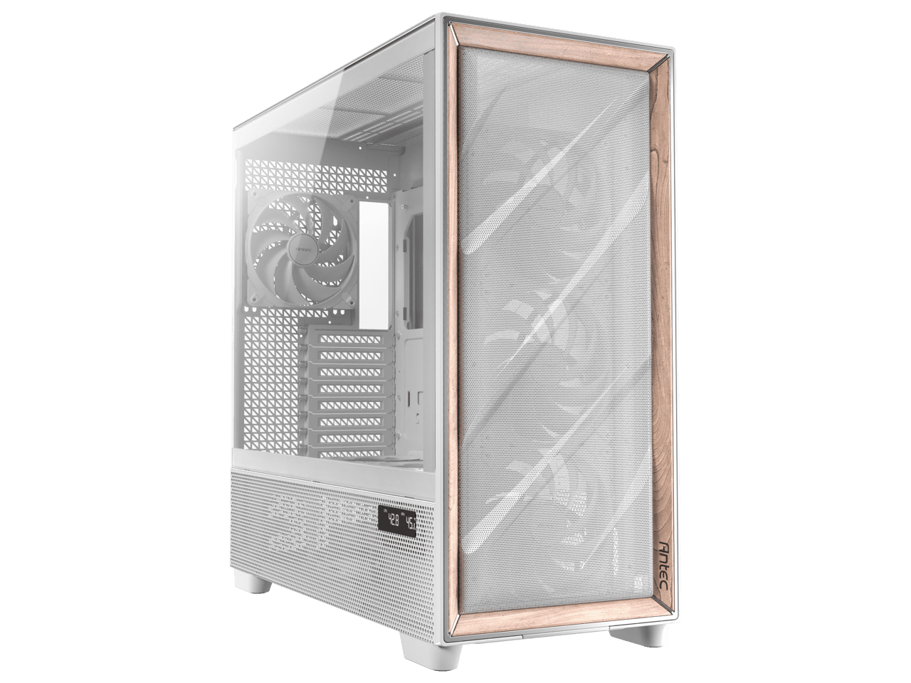 Antec Flux Pro White, 6 x PWM Fans Included, High-Airflow Front Panel ...