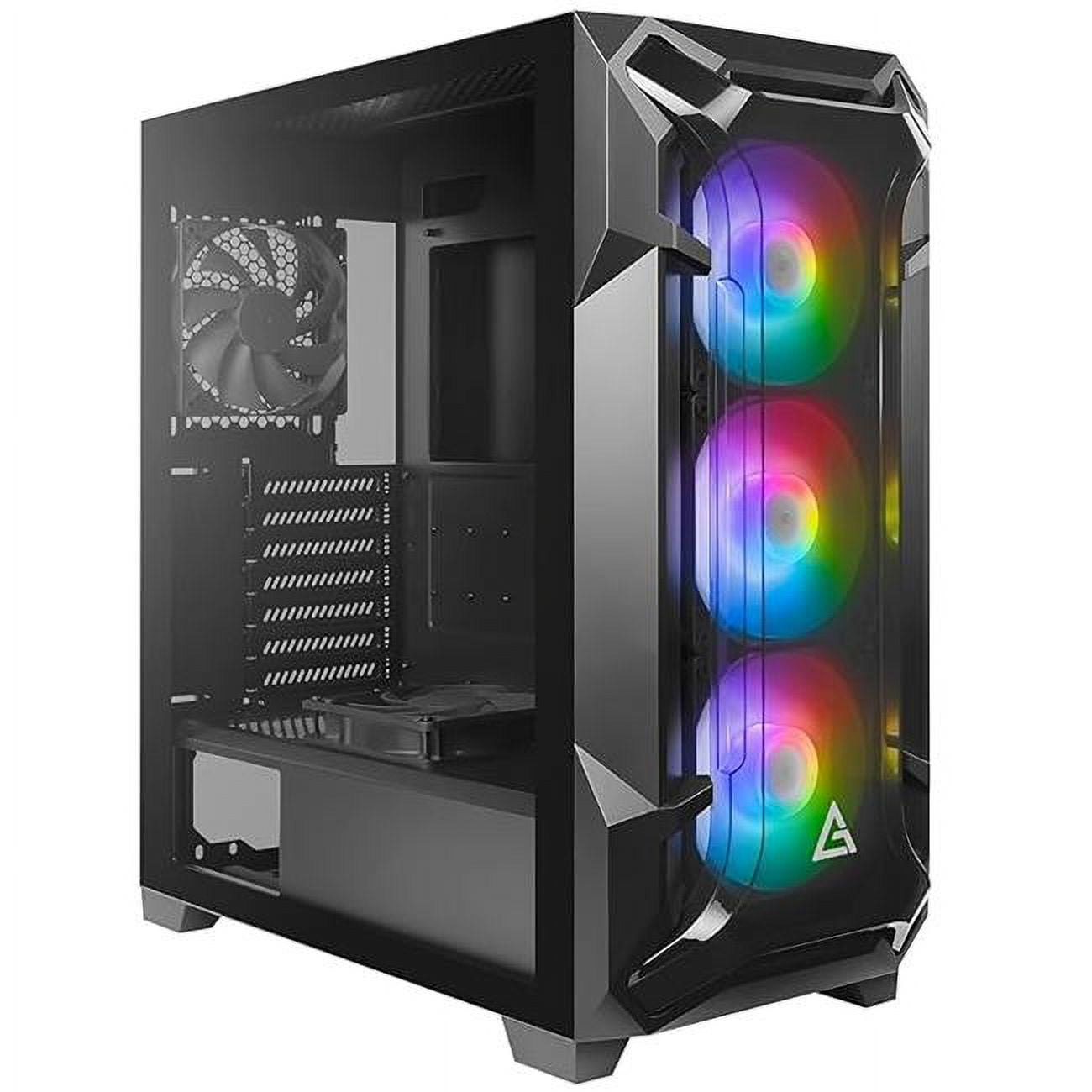 Antec Iron Mesh Panels & Wood Frame Mid-Tower E-ATX PC Case, Black ...