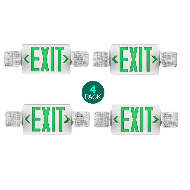 Antec Lighting - Emergency LED Exit Sign with Rotatable LED Lamps, 90 ...