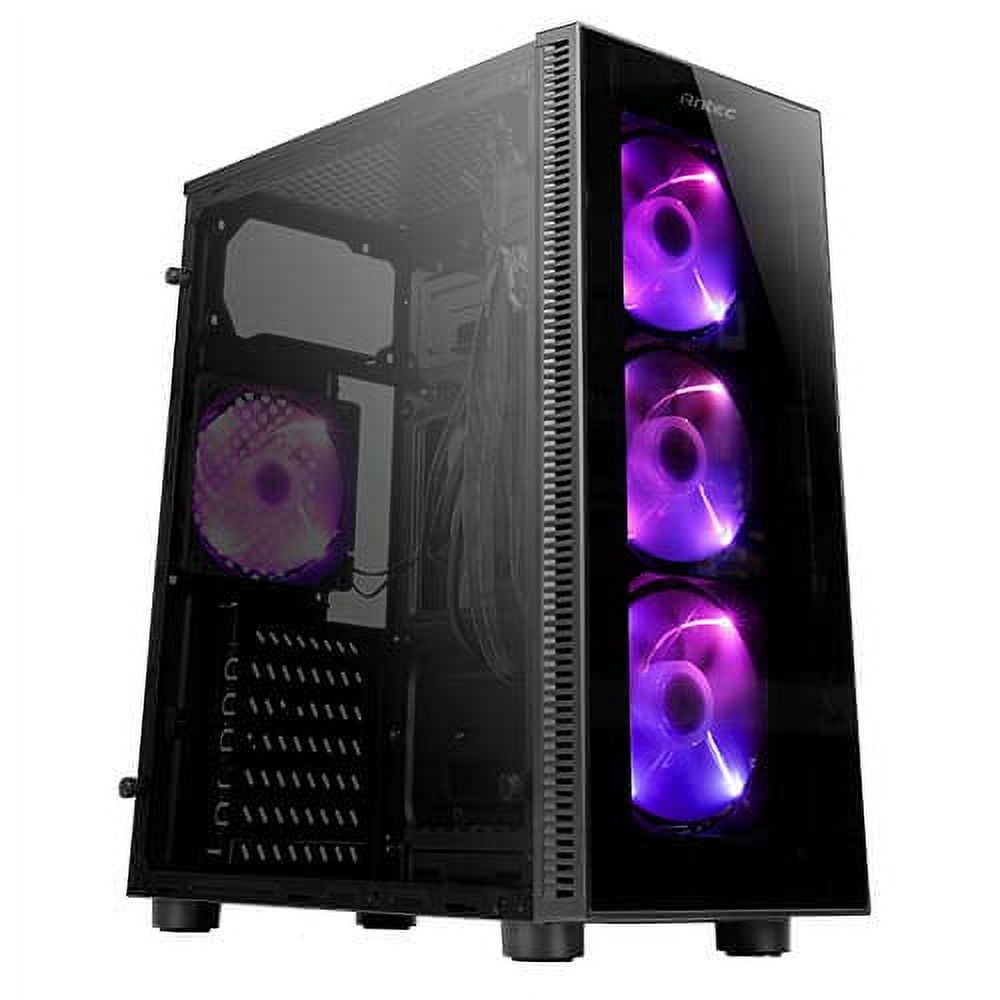 Antec NX Series NX210, Mid-Tower ATX Gaming Case, Tempered Glass Front ...